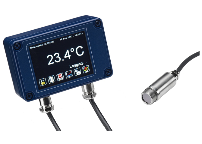Stationary pyrometer with display PyroMini